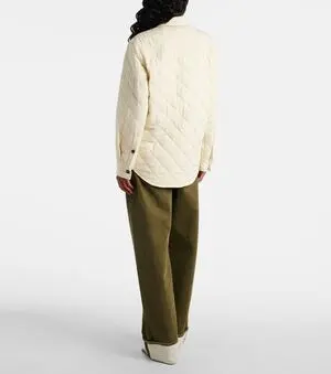 Bottega Veneta Quilted Cotton-blend Overshirt - White