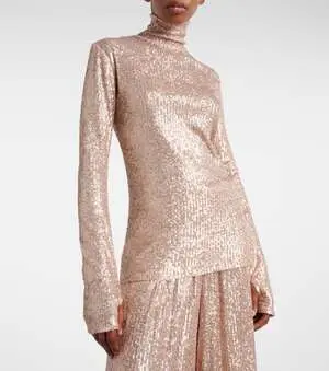 Norma Kamali Sequined Top