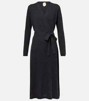 Jardin Des Orangers Wool And Cashmere Wrap Dress