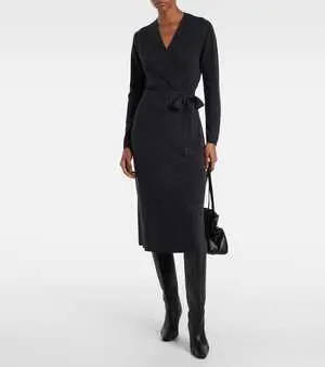 Jardin Des Orangers Wool And Cashmere Wrap Dress