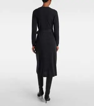 Jardin Des Orangers Wool And Cashmere Wrap Dress