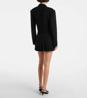 Norma Kamali Pleated Miniskirt