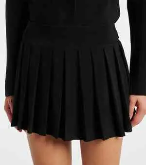 Norma Kamali Pleated Miniskirt