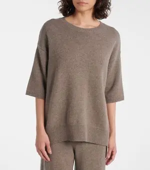 LISA YANG Mila Oversized Cashmere Sweater - Brown
