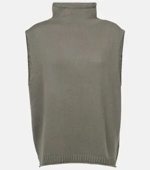 LISA YANG Knitted Cashmere Top - Green