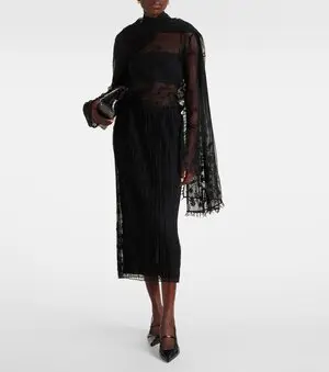TOTEME Embroidered Tulle Blouse