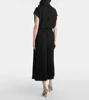 JOSEPH Airy Plissé Cropped Culottes