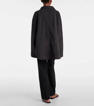 TOTEME Cotton-blend Windbreaker Jacket - Black