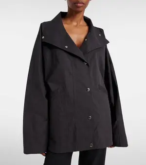 TOTEME Cotton-blend Windbreaker Jacket - Black