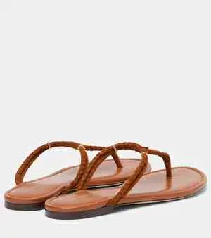 TOM FORD Braided Leather Thong Sandals