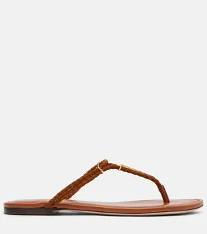 TOM FORD Braided Leather Thong Sandals