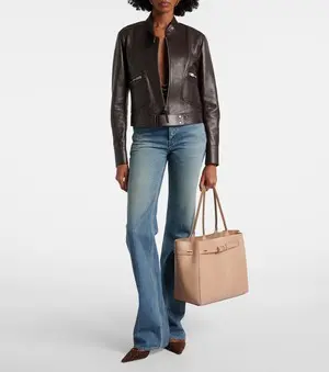TOM FORD Audrey Medium Leather Tote Bag
