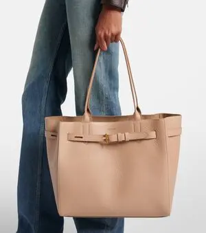 TOM FORD Audrey Medium Leather Tote Bag