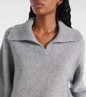 LISA YANG Lailai Cashmere And Silk Polo Sweater