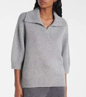 LISA YANG Lailai Cashmere And Silk Polo Sweater