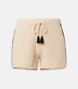 The Upside Luminary Hali Crochet Cotton Shorts