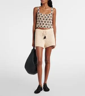The Upside Luminary Hali Crochet Cotton Shorts