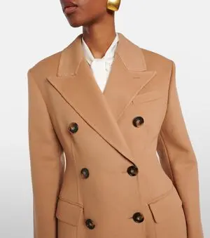Stella McCartney Double-breasted Virgin Wool Coat