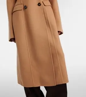 Stella McCartney Double-breasted Virgin Wool Coat