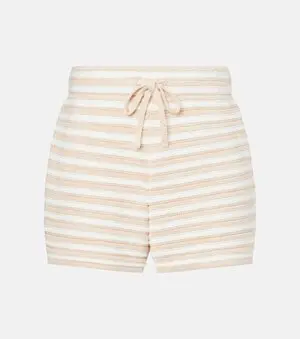 The Upside Canyon Roller Knitted Cotton Shorts - Brown
