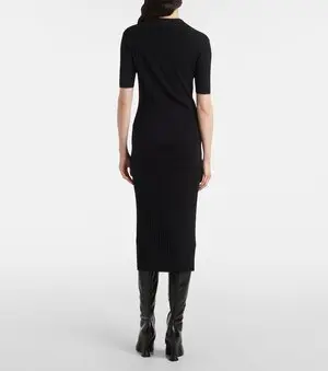 JOSEPH Ribbed Knit Polo Shirt
