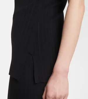 JOSEPH Ribbed Knit Polo Shirt