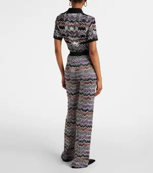 Missoni Zigzag Knitted Wide-leg Pants