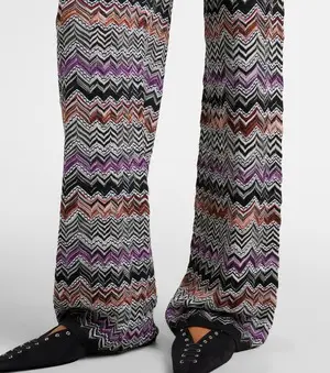 Missoni Zigzag Knitted Wide-leg Pants
