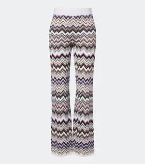 Missoni Zigzag Knit Wide-leg Trousers - Multicoloured