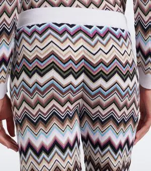 Missoni Zigzag Knit Wide-leg Trousers