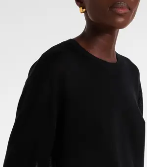 TOTEME Oversized Crewneck Sweater - Black