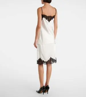 Stella McCartney Lace-trimmed Satin Camisole - White