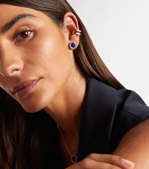 REPOSSI Antifer 18kt Single Earring With Lapis Lazuli And Diamonds