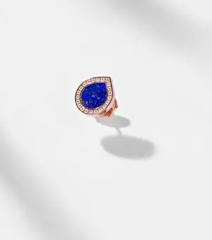REPOSSI Antifer 18kt Single Earring With Lapis Lazuli And Diamonds