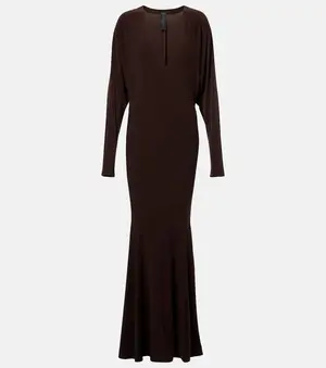 Norma Kamali Draped Jersey Gown