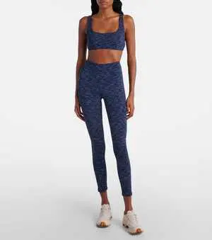 The Upside Mystere Reversible Printed Leggings - Blue