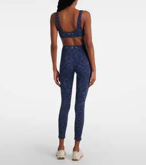 The Upside Mystere Reversible Printed Leggings - Blue