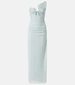 Christopher Esber Salacia Ruched Jersey Gown - Blue
