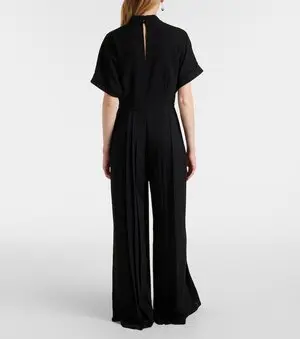JOSEPH Sofia Plissé Jumpsuit - Black