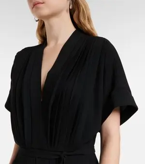 JOSEPH Sofia Plissé Jumpsuit - Black