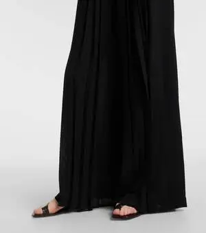 JOSEPH Sofia Plissé Jumpsuit - Black