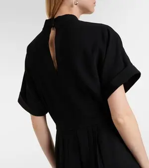 JOSEPH Sofia Plissé Jumpsuit - Black