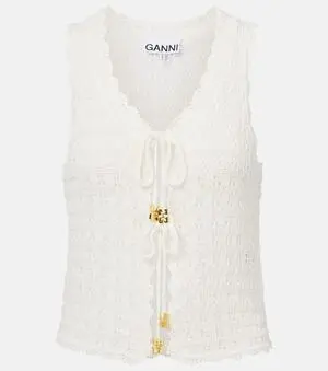 Ganni Crochet Blouses