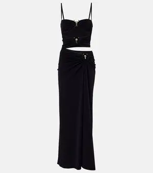 Christopher Esber Orbit Jersey Maxi Dress - Black