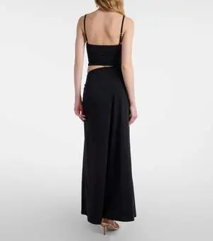 Christopher Esber Orbit Jersey Maxi Dress - Black
