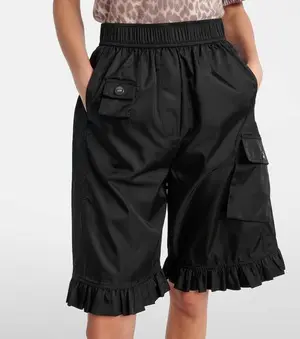 GANNI Ruffled Cargo Shorts