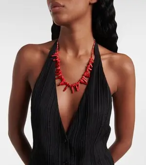 JOSEPH Suez Pleated Halterneck Vest - Black