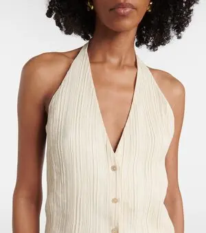 JOSEPH Suez Vest - White