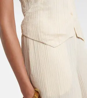JOSEPH Suez Vest - White