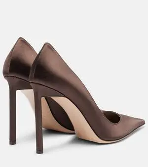TOM FORD Betty 105 Satin Pumps - Brown